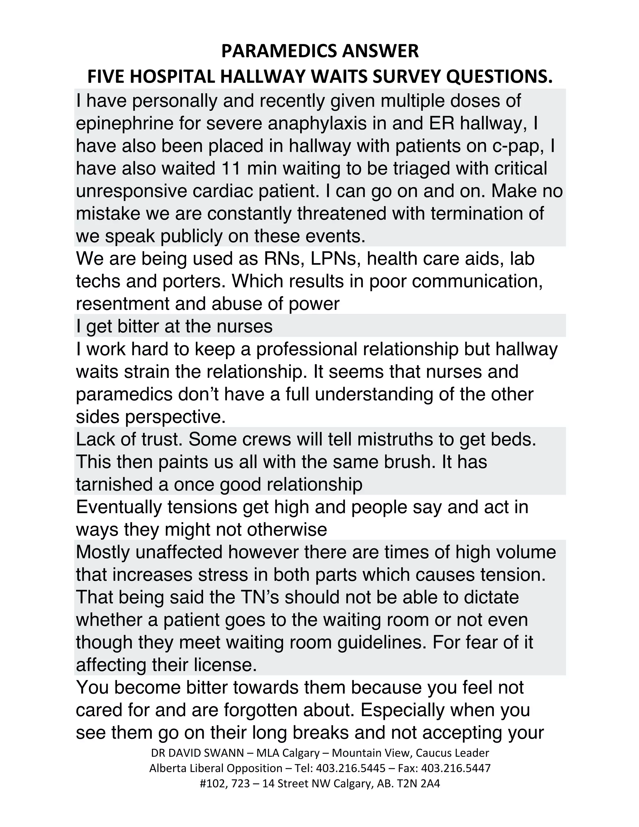 EMS SURVEY RESPONSES | PDF