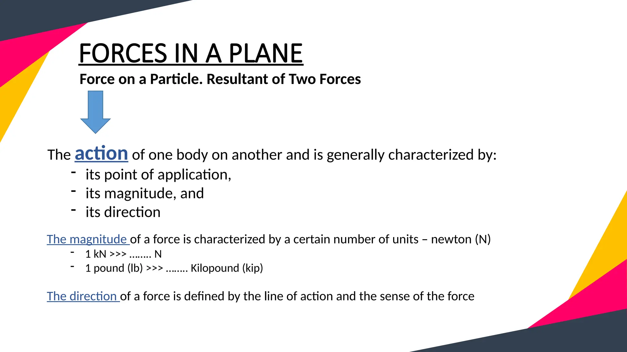Statics of Particle (graphical and trigonometry method) | PPTX