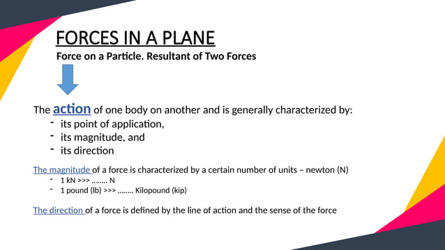 Statics of Particle (graphical and trigonometry method) | PPTX