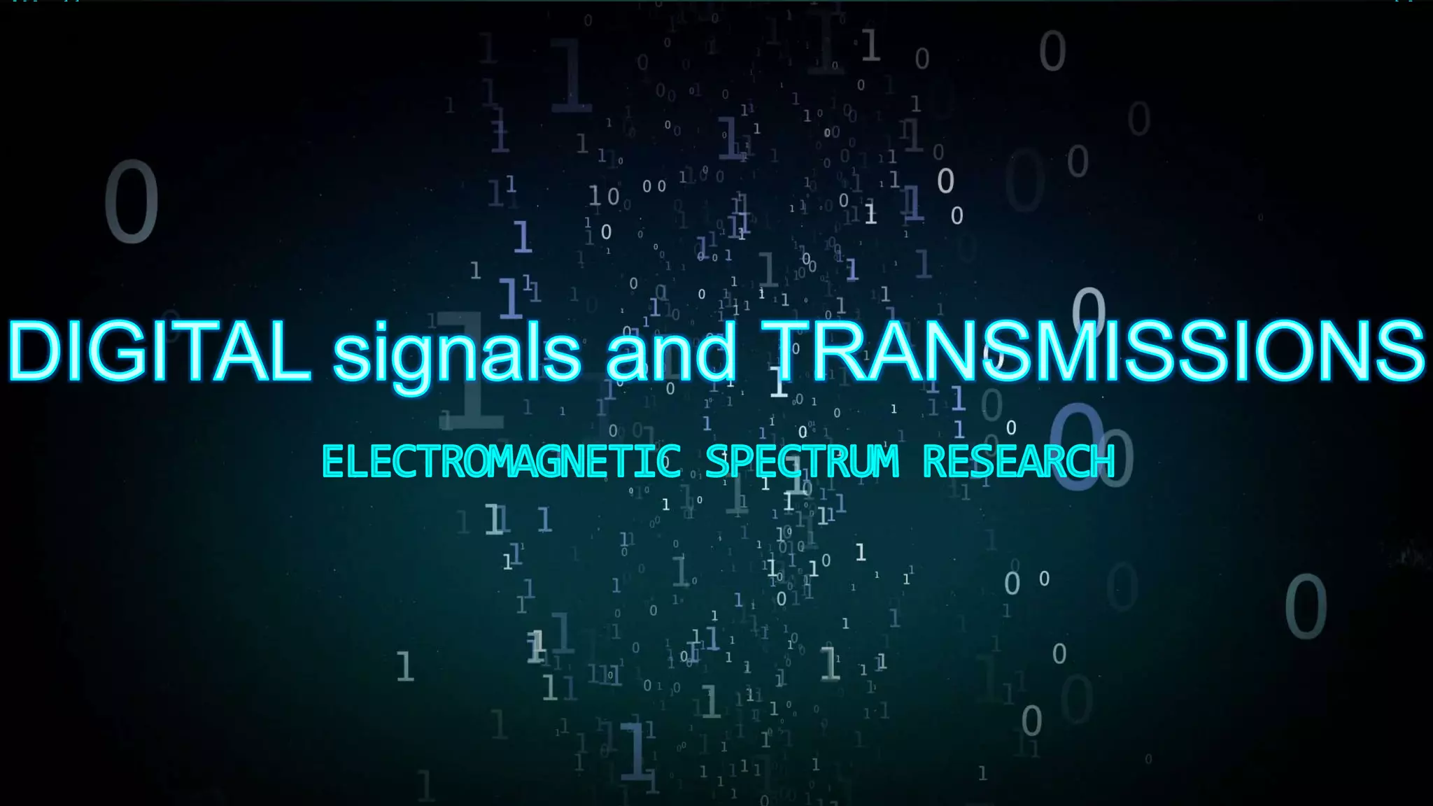 Electromagnetic Spectrum- Digital signal and transmission | PPT
