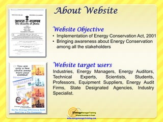 Energy Manager Training Website | PPT | Free Download