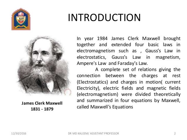 James Clerk Maxwell Electromagnetic Theory