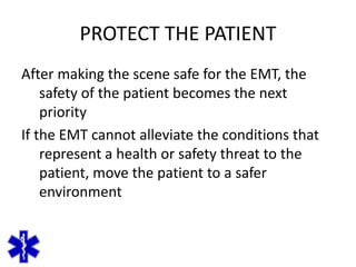PREVIEW OF EMT/EMR SCENE SIZE UP POWERPOINT TRAININGPRESEENTATION | PPTX