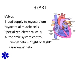 PREVIEW OF EMT/EMR CARDIOVASCULAR EMERGENCIES LESsON | PPTX