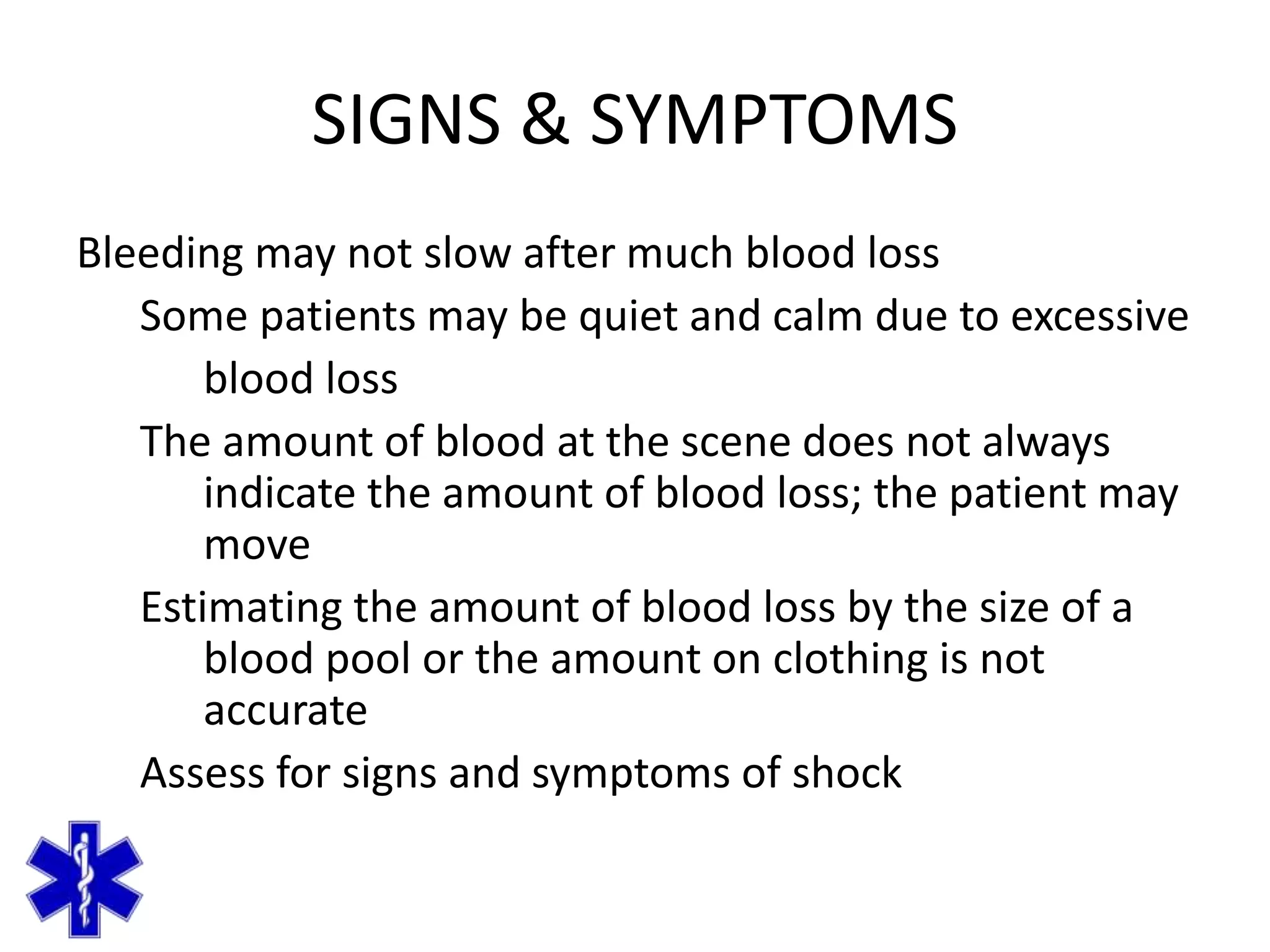 PREVIEW OF EMT/EMR BLEEDING POWERPOINT TRAINING PRESENTATION | PPTX