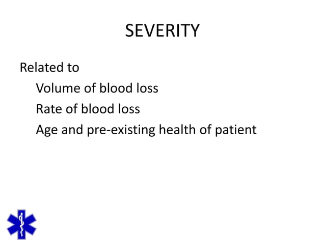 PREVIEW OF EMT/EMR BLEEDING POWERPOINT TRAINING PRESENTATION | PPT