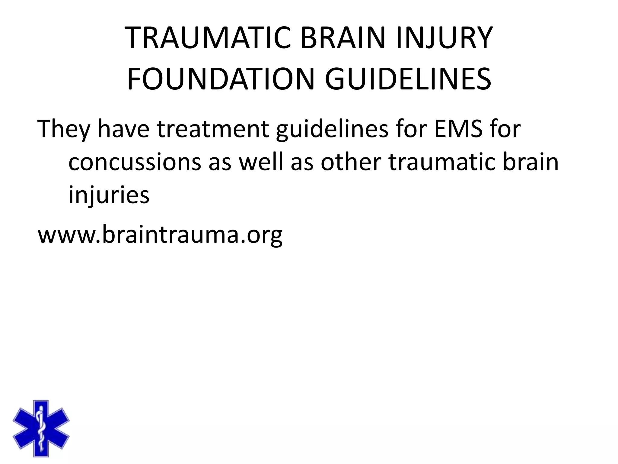 PREVIEW OF EMT/EMT NERVOUS SYSTEM TRAUMA POWERPOINT TRAINING ...