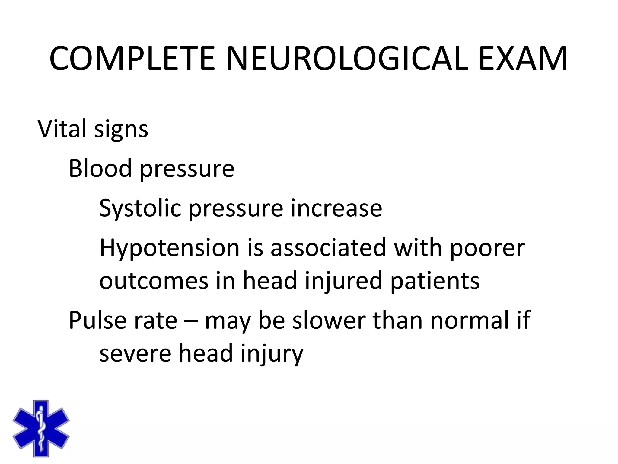 PREVIEW OF EMT/EMT NERVOUS SYSTEM TRAUMA POWERPOINT TRAINING ...