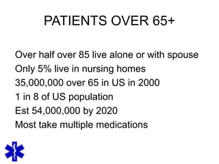 PREVIEW OF EMT/EMR GERIATRIC EMERGENCIES POWERPOINT TRAINING ...
