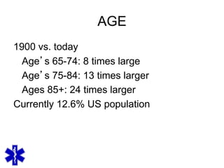 PREVIEW OF EMT/EMR GERIATRIC EMERGENCIES POWERPOINT TRAINING ...
