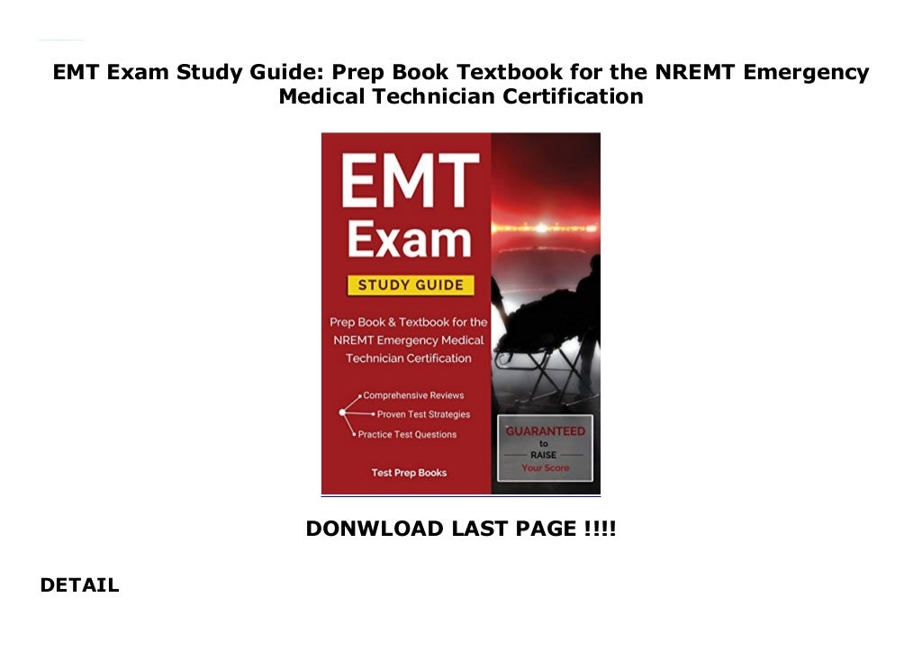 EMT Exam Study Guide: Prep Book Textbook for the NREMT Emergency ...
