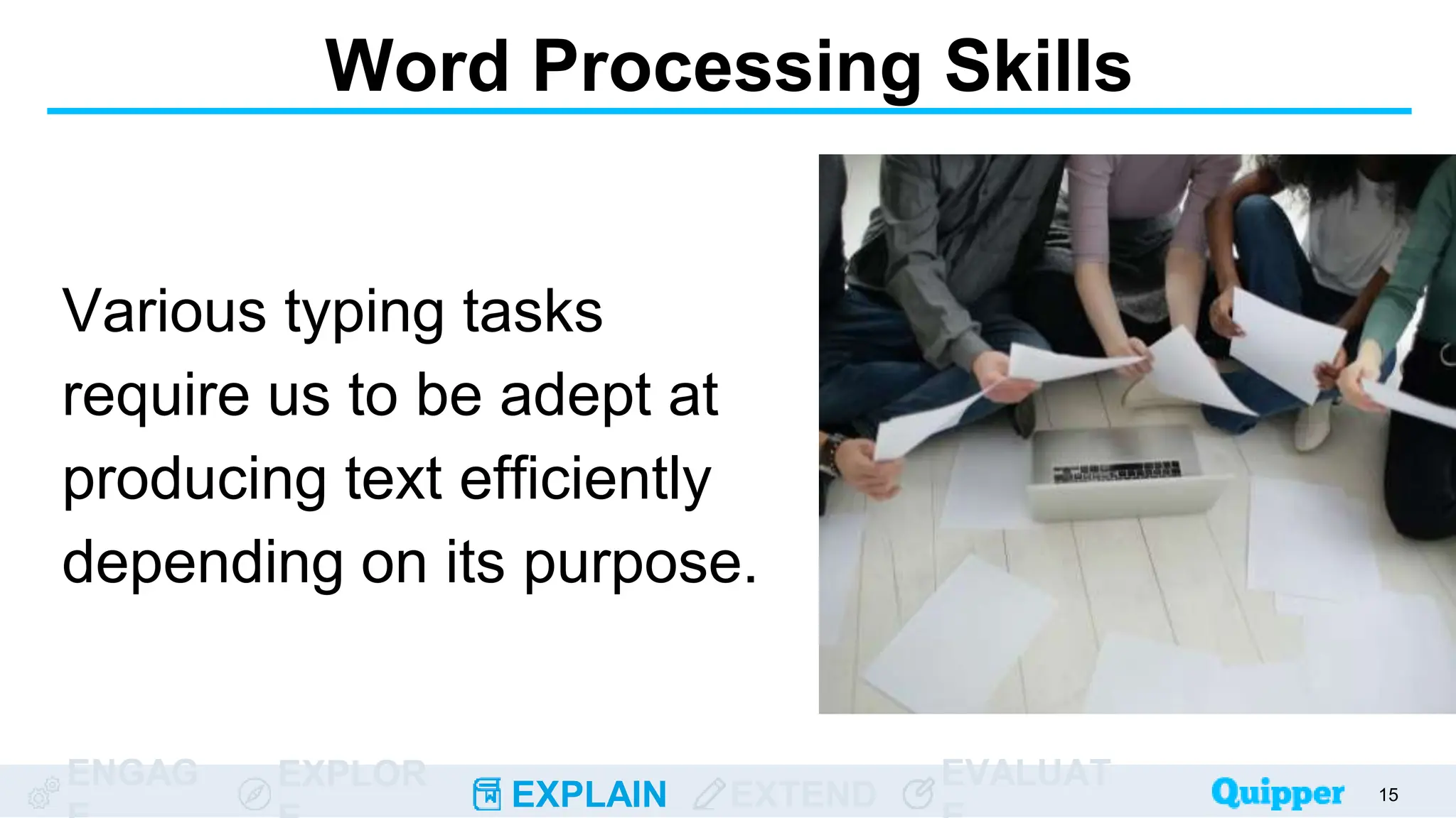 GETTING TO KNOW WORD PROCESSING - EMP.TECH