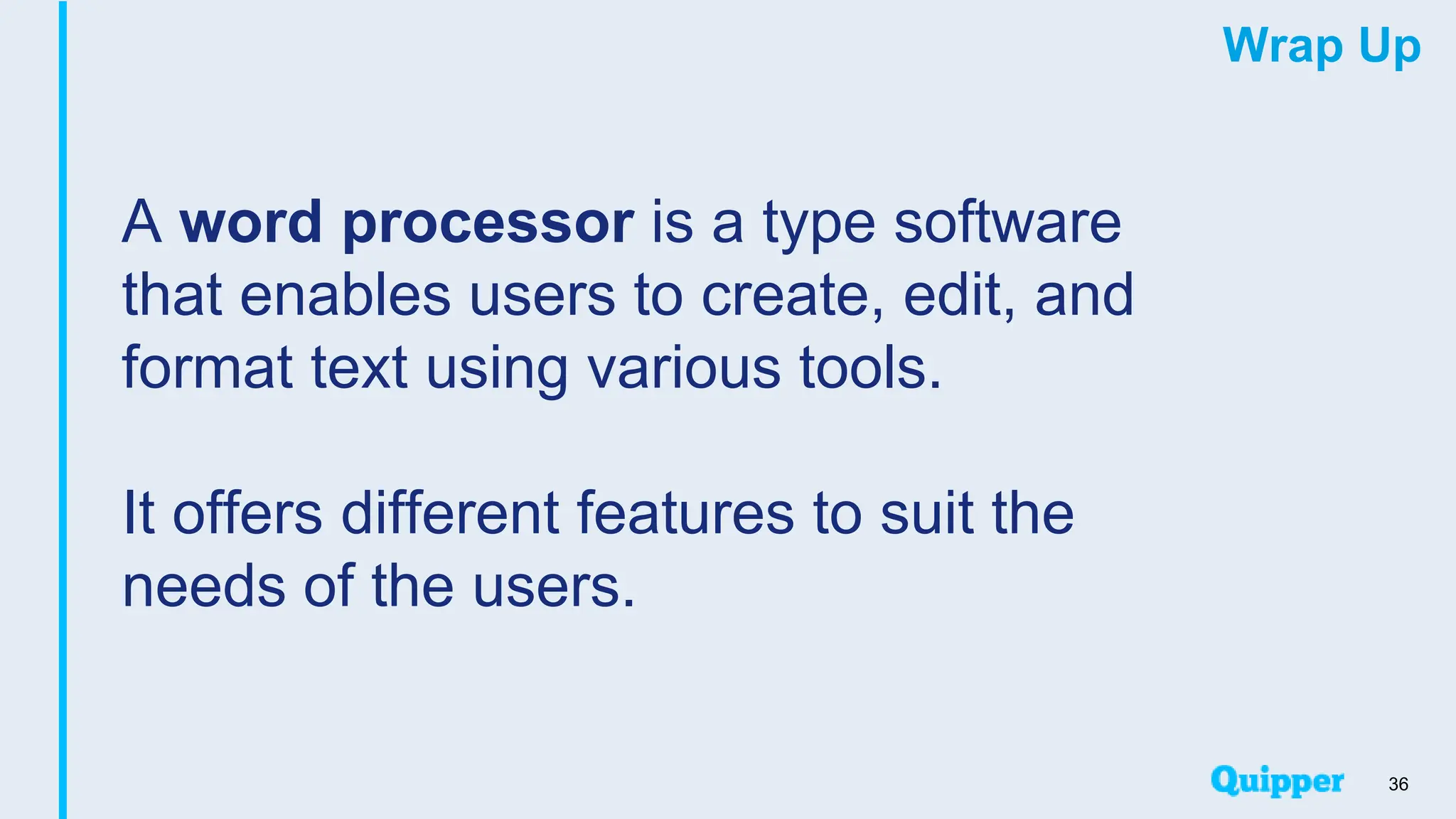 GETTING TO KNOW WORD PROCESSING - EMP.TECH