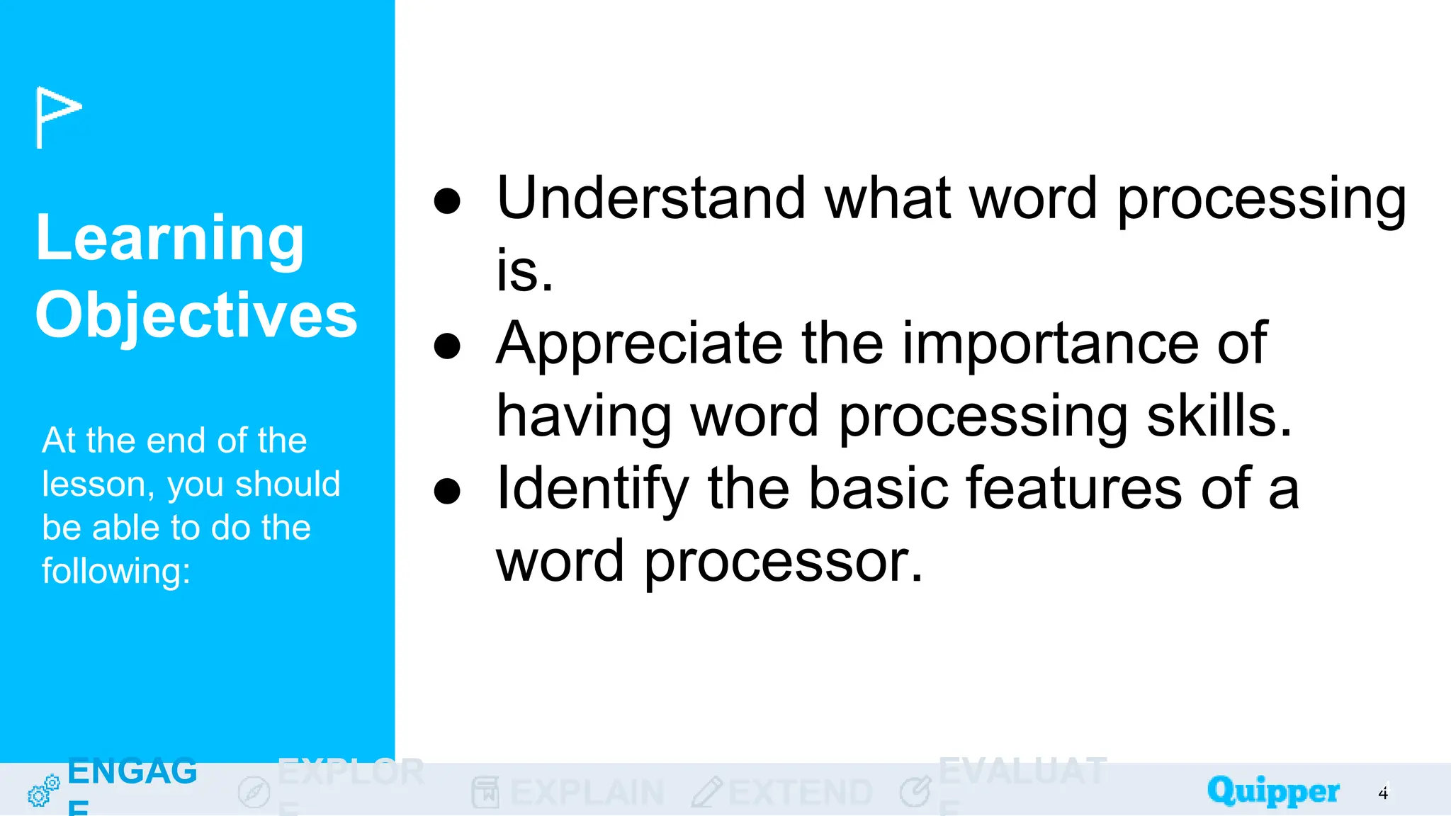 GETTING TO KNOW WORD PROCESSING - EMP.TECH