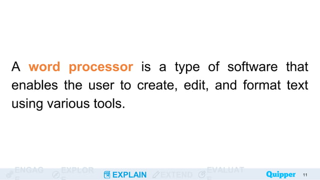 GETTING TO KNOW WORD PROCESSING - EMP.TECH