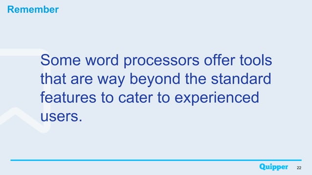 GETTING TO KNOW WORD PROCESSING - EMP.TECH