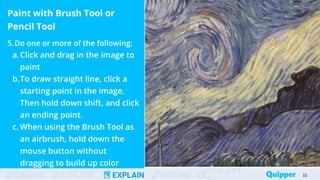 DRAWING AND PAINTING WITH IMAGE EDITING SOFTWARE | PPTX