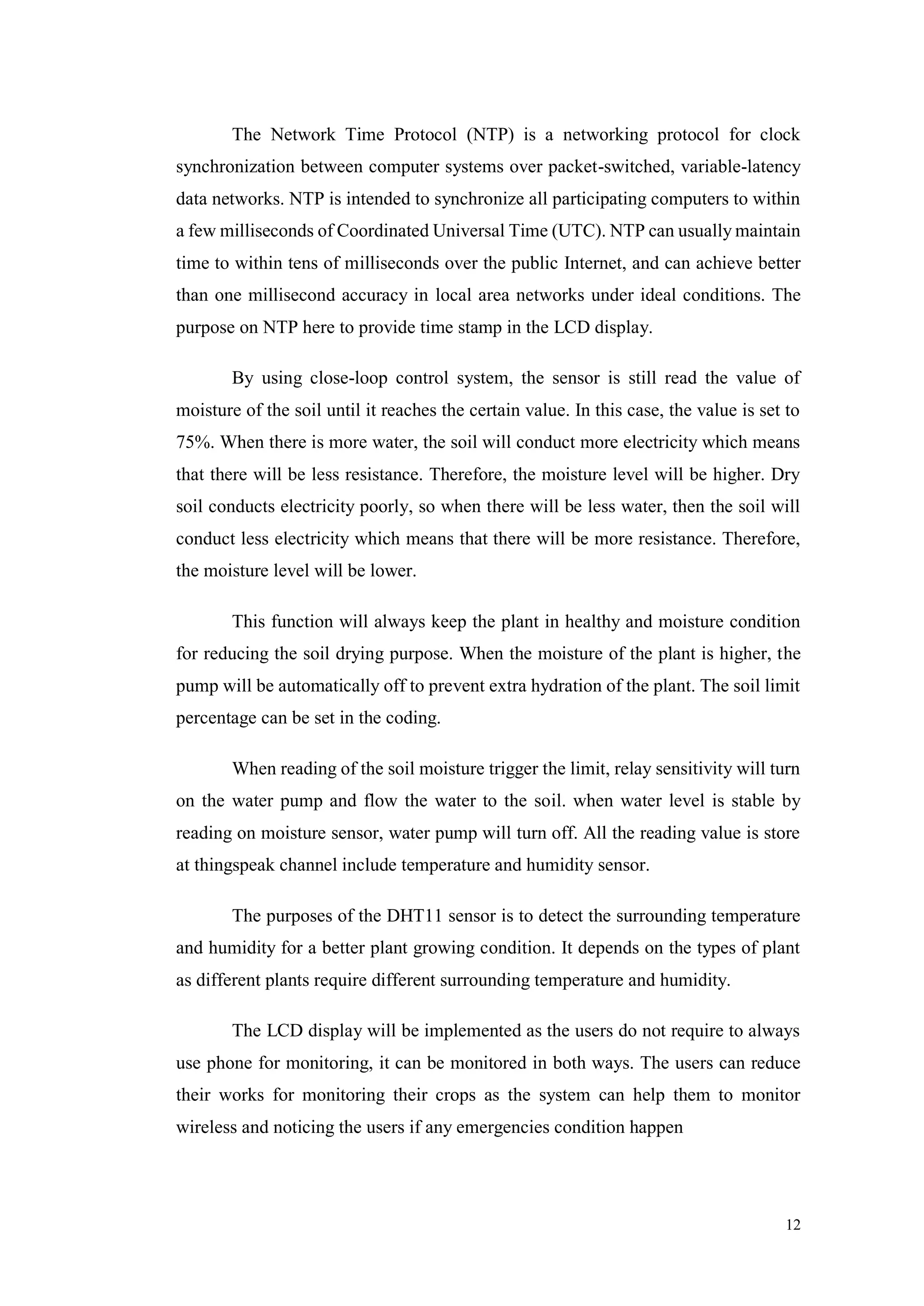 FINAL PROJECT REPORT IOT BASED AUTOMATED IRRIGATION SYSTEM | PDF
