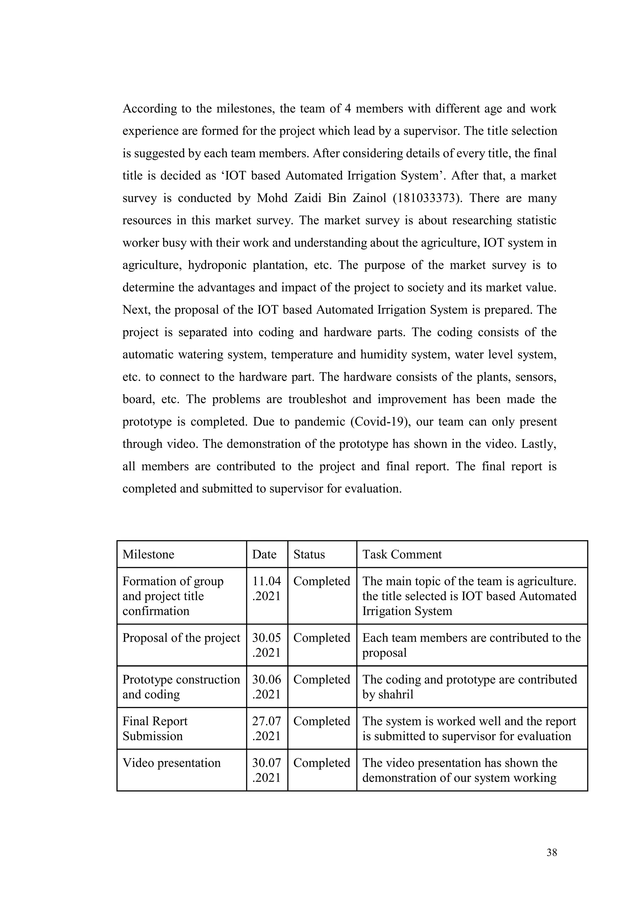 FINAL PROJECT REPORT IOT BASED AUTOMATED IRRIGATION SYSTEM | PDF | Civil Engineering Industry ...