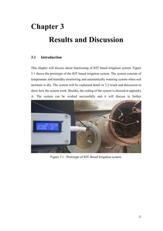 FINAL PROJECT REPORT IOT BASED AUTOMATED IRRIGATION SYSTEM | PDF