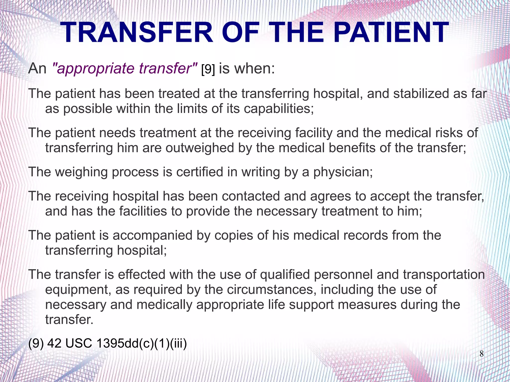 Emergency Medical Treatment and Active Labor Act (EMTALA), by Naira ...