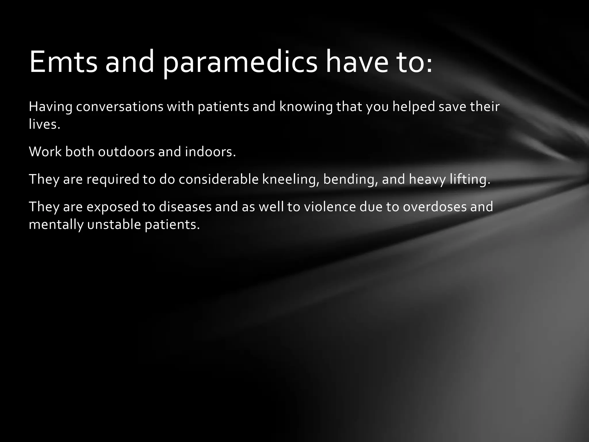Emt and paramedics | PPTX