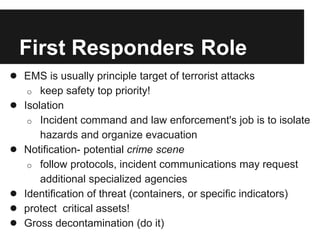 EMS Responce to Terrorism | PPTX