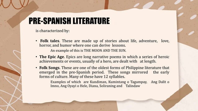 Literary timeline | PPTX