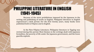 Literary timeline | PPTX