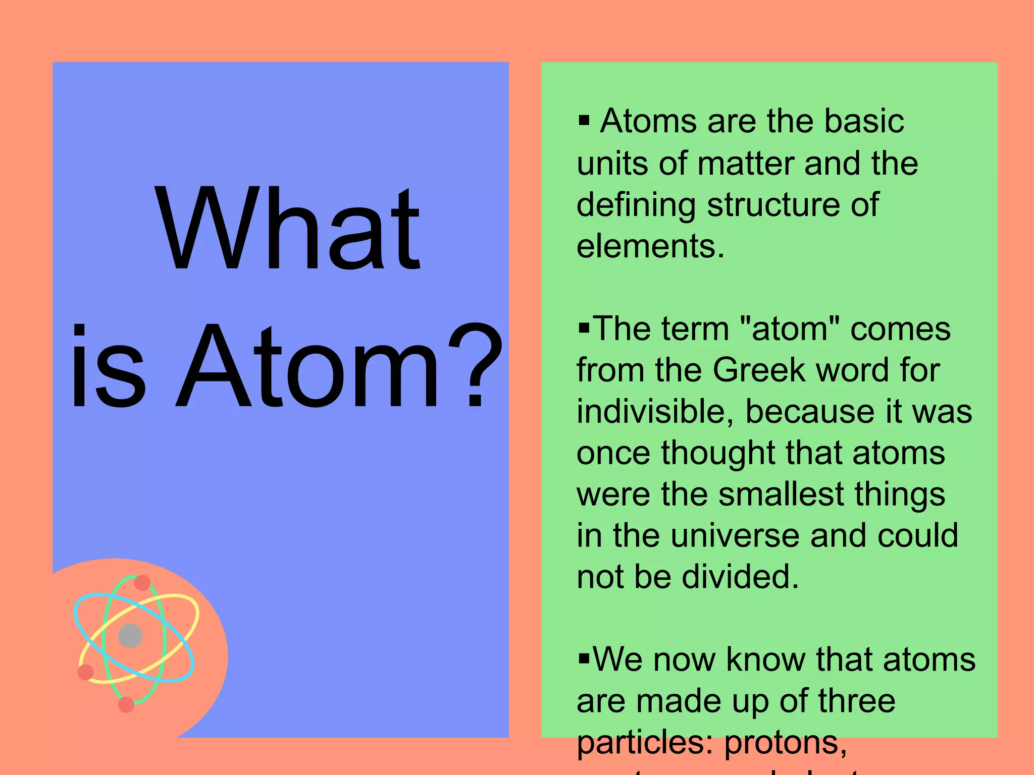 History of Atom: Theories and Models | PPTX