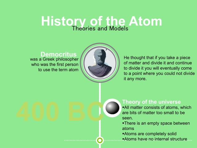 History of Atom: Theories and Models | PPTX | Chemistry | Science