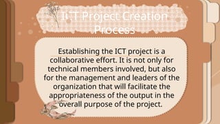EMTECH creating and managing ict project | PPTX