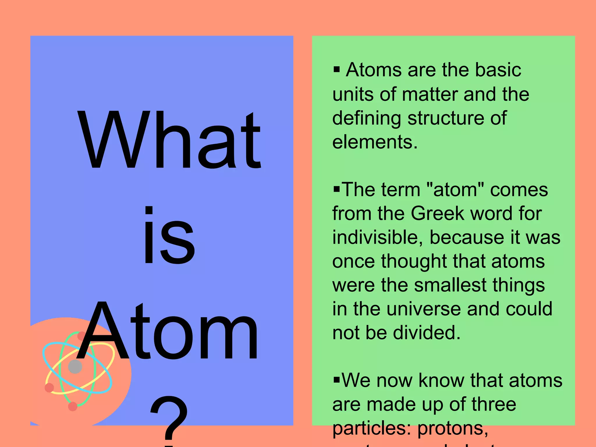 History of Atom: Theories and Models | PPTX