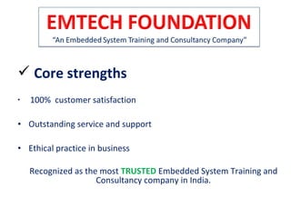 Corporate Profile of Emtech Foundation | PPT | Business | Business and Finance