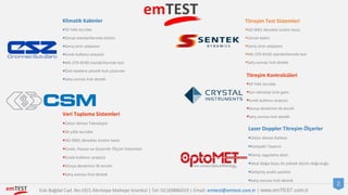 emTEST Ar-Ge ve Test Çözümleri | PPT