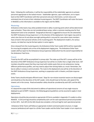 EMTF - Ambulance Strike Team Operating Guidelines | PDF