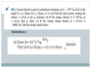 current ,current density , Equation of continuity | PPTX | Physics ...