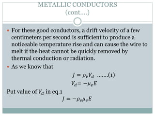 current ,current density , Equation of continuity | PPTX | Physics ...