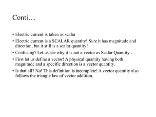 current ,current density , Equation of continuity | PPTX | Physics ...