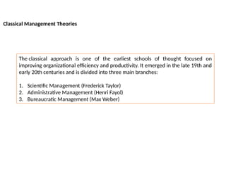Evolution Management Theory (Introduction to Management) | PPT