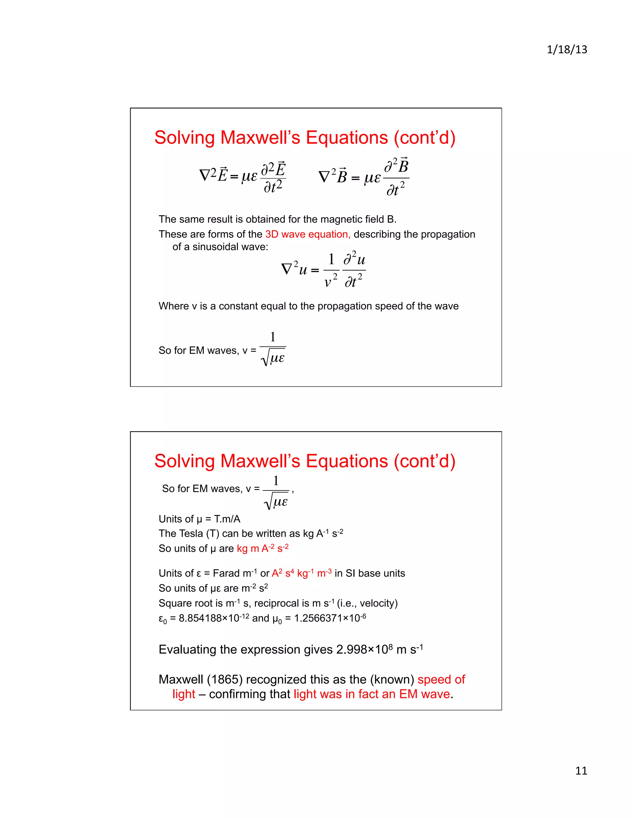 Em theory lecture | PDF