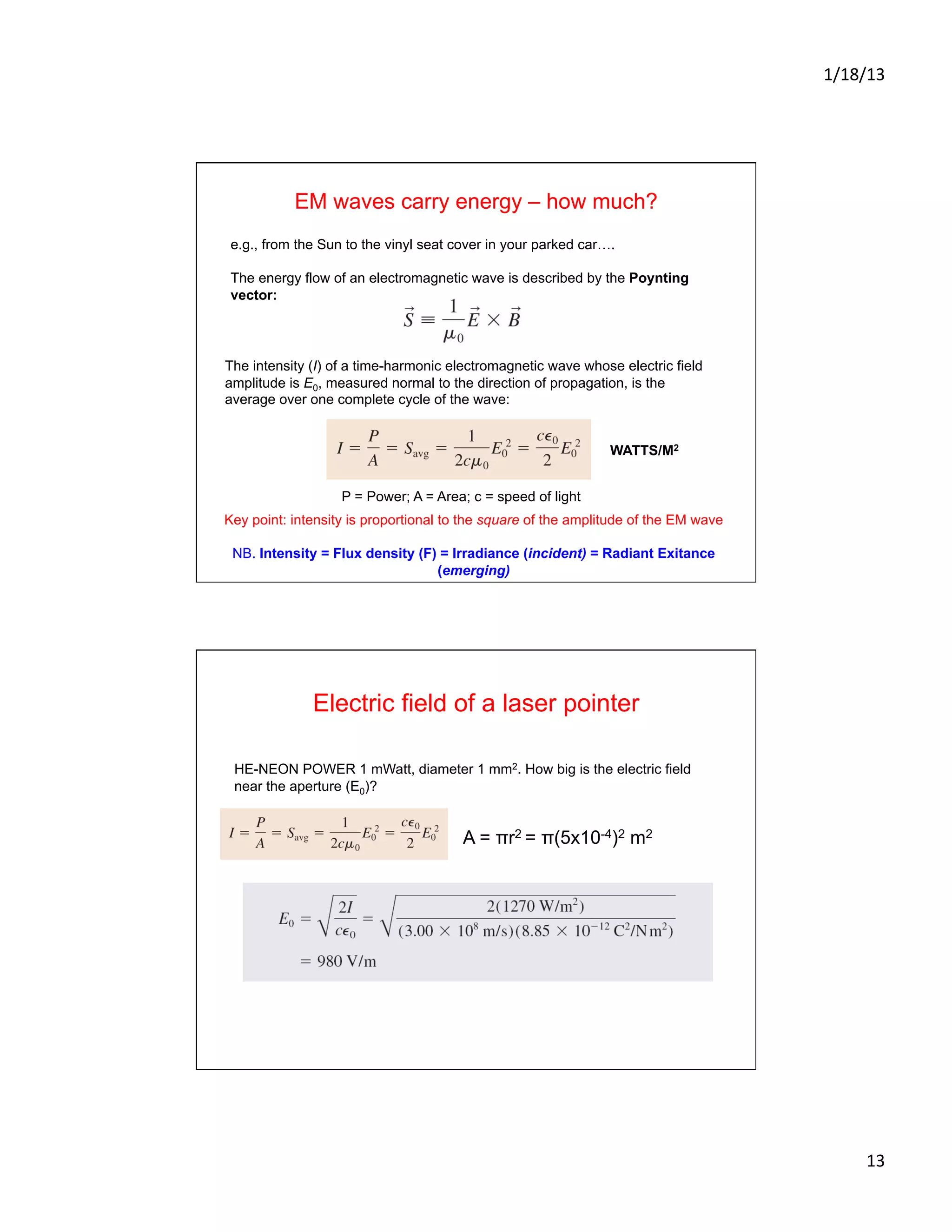 Em theory lecture | PDF