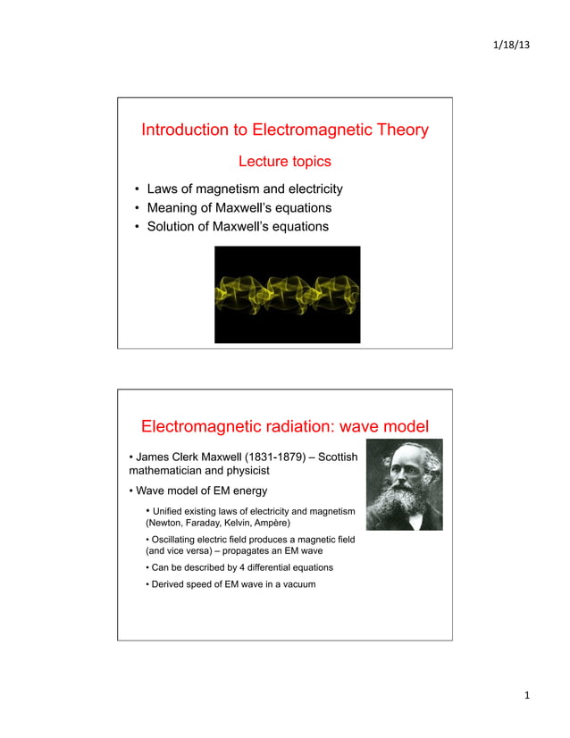 Em theory lecture | PDF
