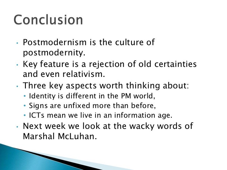 Exploring Media Theory lecture 6 Postmodernism