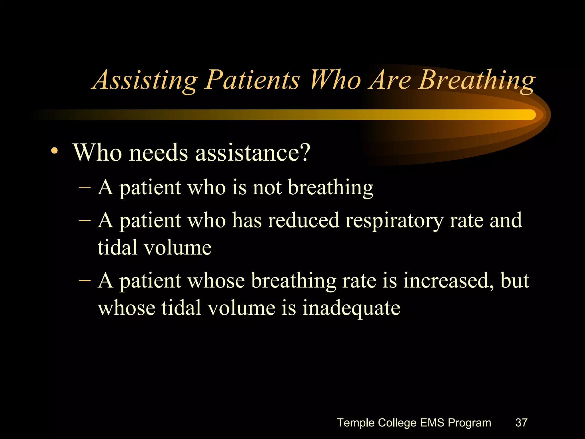 Emt management of airway and breathing | PPT