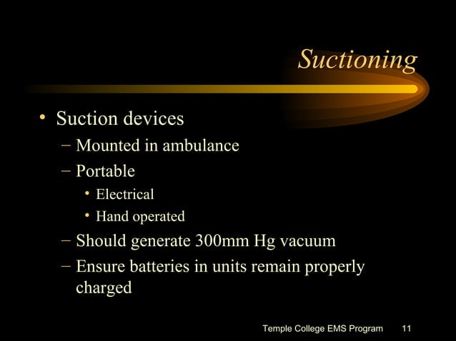 Emt management of airway and breathing | PPT | Lung and Respiratory ...