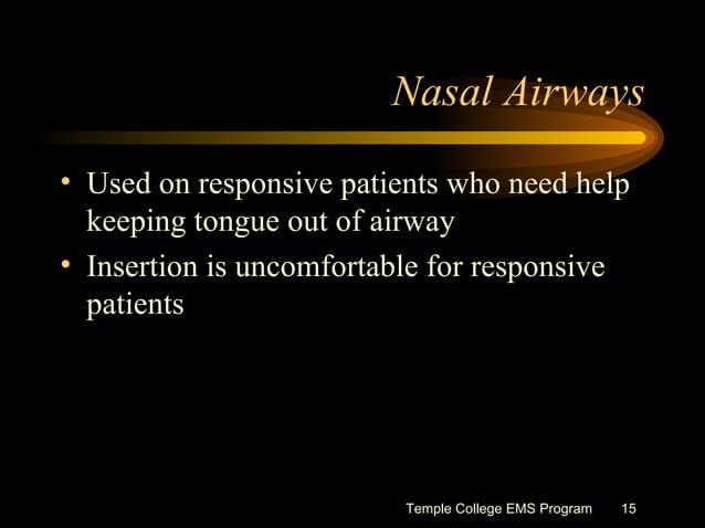 Emt management of airway and breathing | PPT | Lung and Respiratory ...