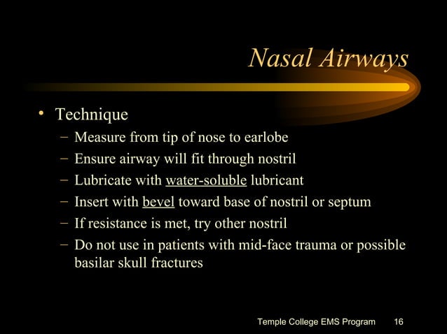 Emt management of airway and breathing | PPT | Lung and Respiratory ...