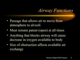 Emt management of airway and breathing | PPT