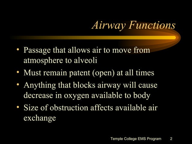 Emt management of airway and breathing | PPT | Lung and Respiratory ...
